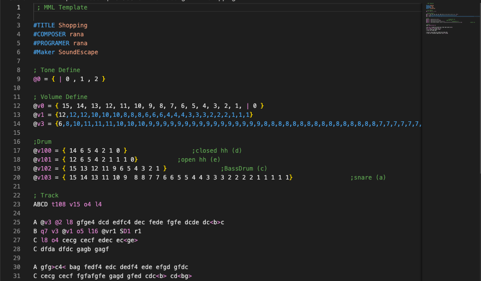MMLの書き方初心者編前編 | 病院の待合室のフリーのBGMとして公開しているオルゴール