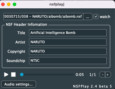 ファミコンで使用するNSFファイルについて | 病院の待合室のフリーのBGMとして公開しているオルゴール